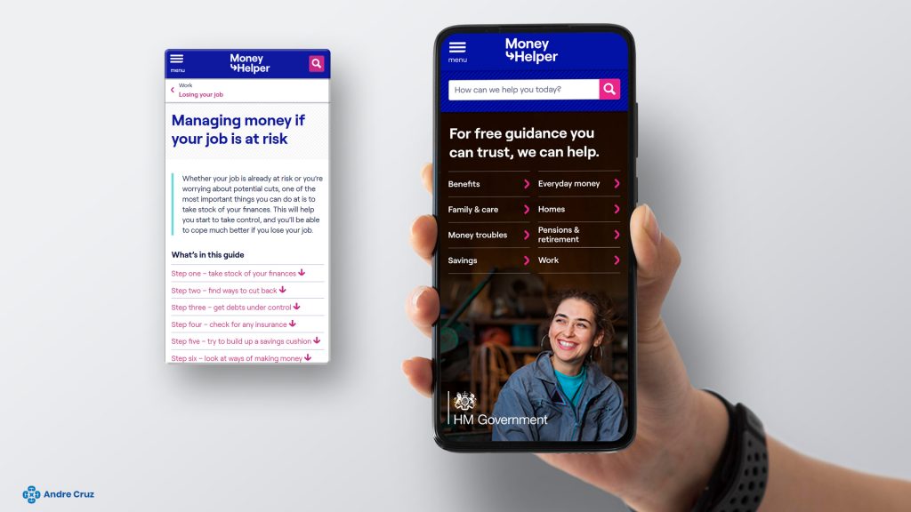 Innovative UI design system for MoneyHelper – CruxProjects