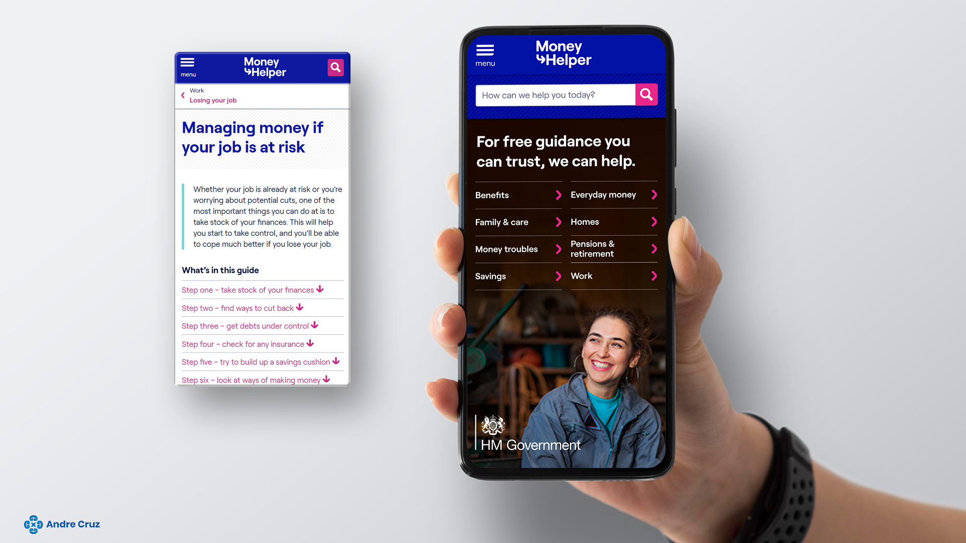 Innovative UI design system for MoneyHelper – CruxProjects